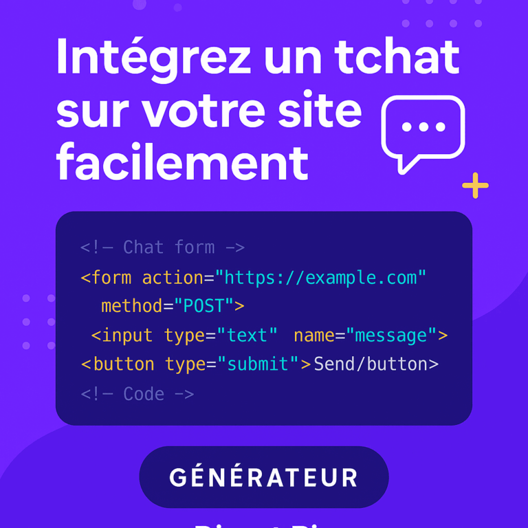 Générateur de formulaire IRC gratuit – Intégrer un tchat sur votre site ...